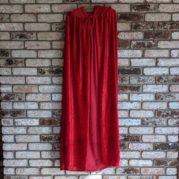 Rubie's | Jackets & Coats | Vintage Rubies Velour Velvet Red Full ...